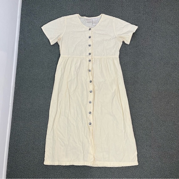 Erika | Dresses | Vintage Cotton Cream Summer Dress | Poshmark